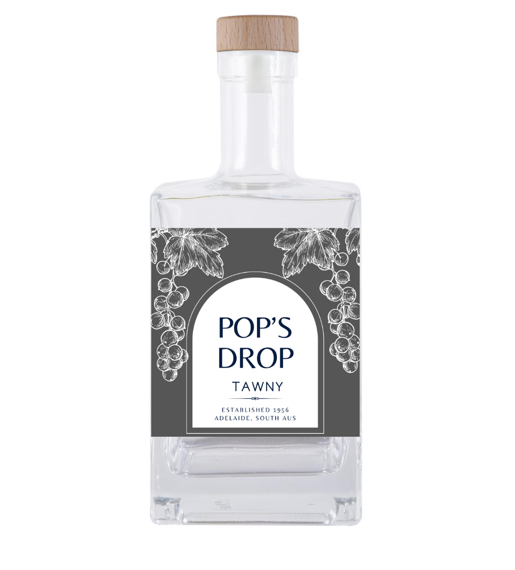 Personalised Glass Bottles with Vine Labels | Classy Gift Idea ...