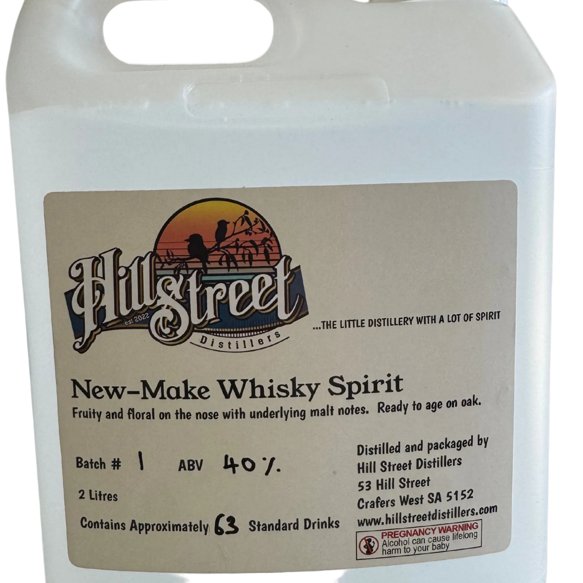 New-Make Whisky Spirit (Raw Whisky) 2L | Fill Your New Whisky Barrel ...