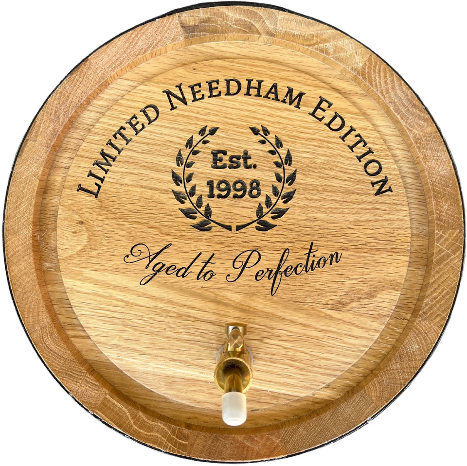 Custom Oak Barrel Engraving - Adelaide Wine Barrels
