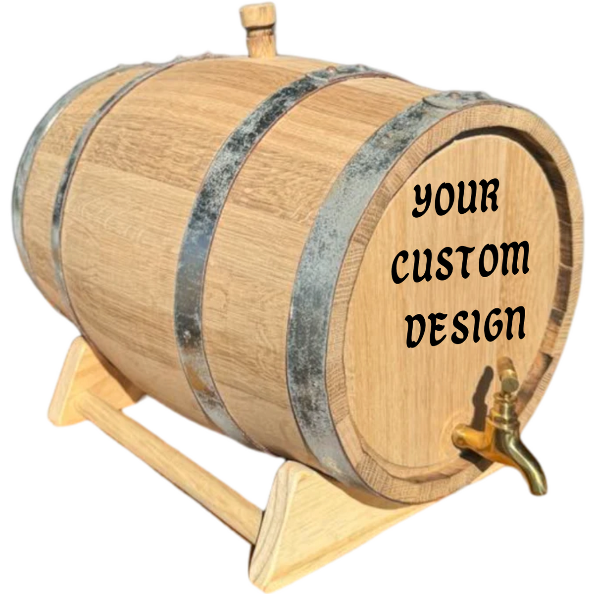 Personalised Recoopered Oak Barrel (with custom engraving) – Adelaide ...