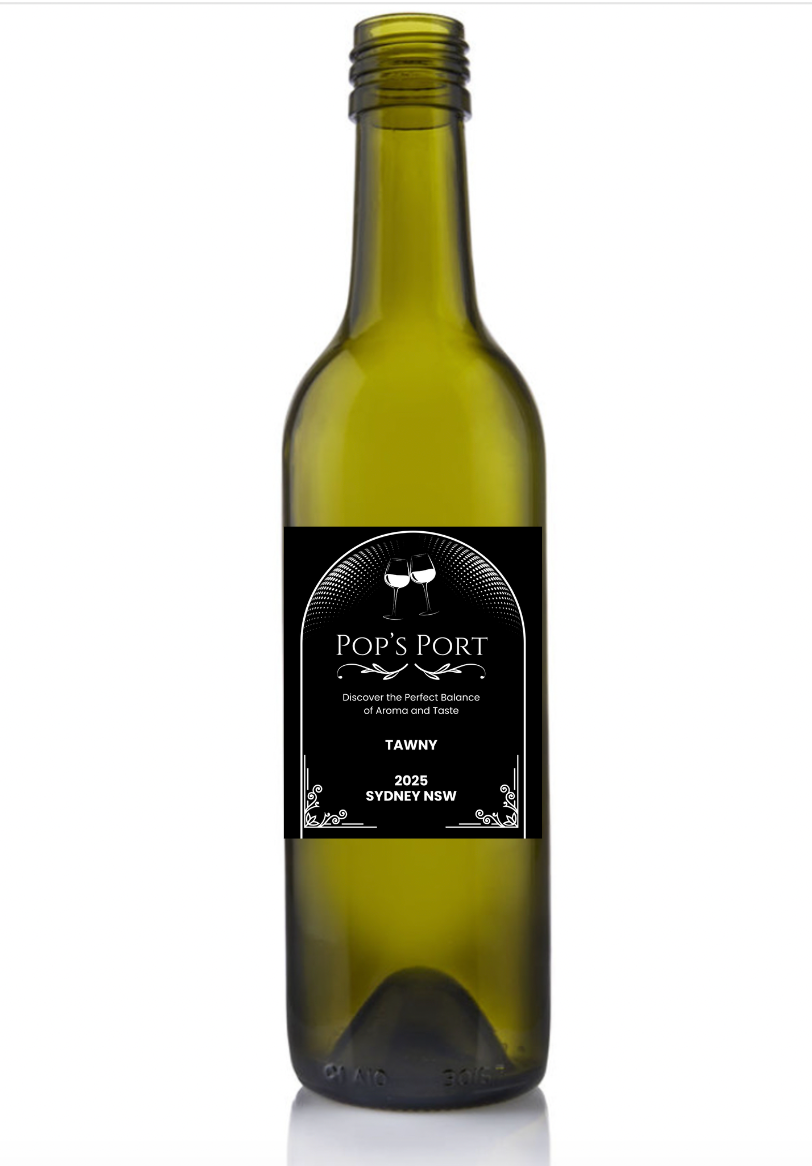 Personalised Glass Bottles with Vine Labels | Classy Gift Idea ...