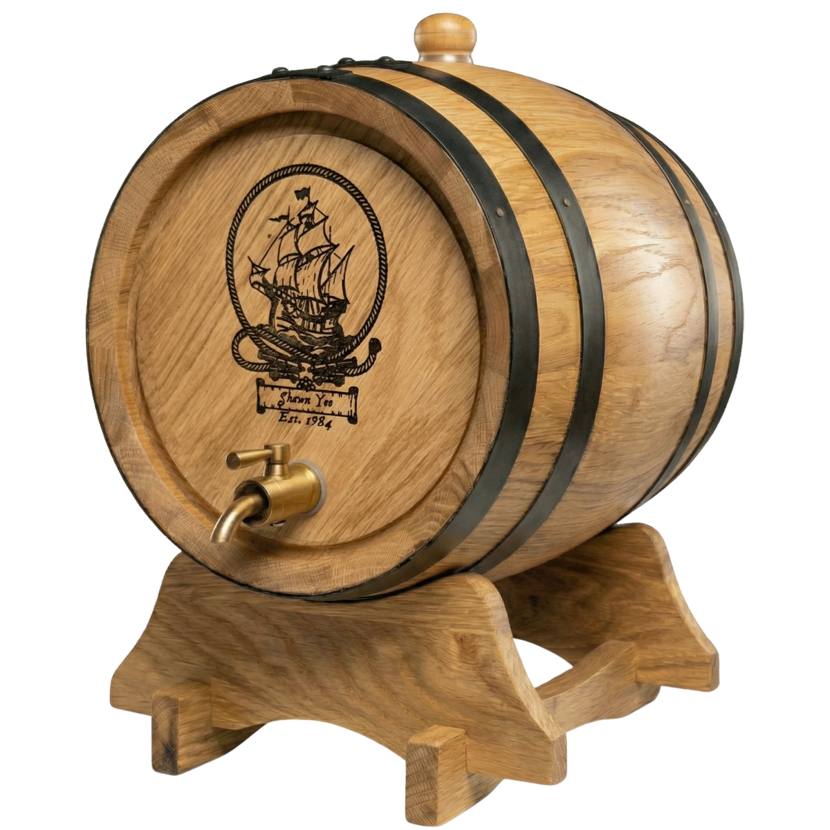 Custom Oak Barrel Engraving - Adelaide Wine Barrels