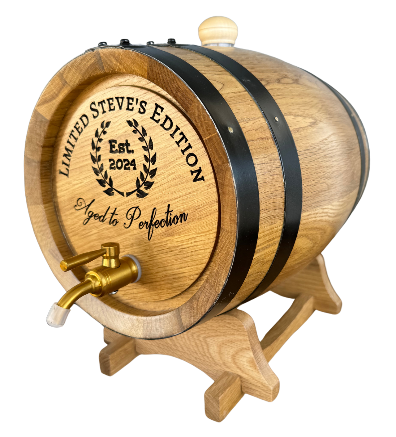 Custom Oak Barrel Engraving - Adelaide Wine Barrels
