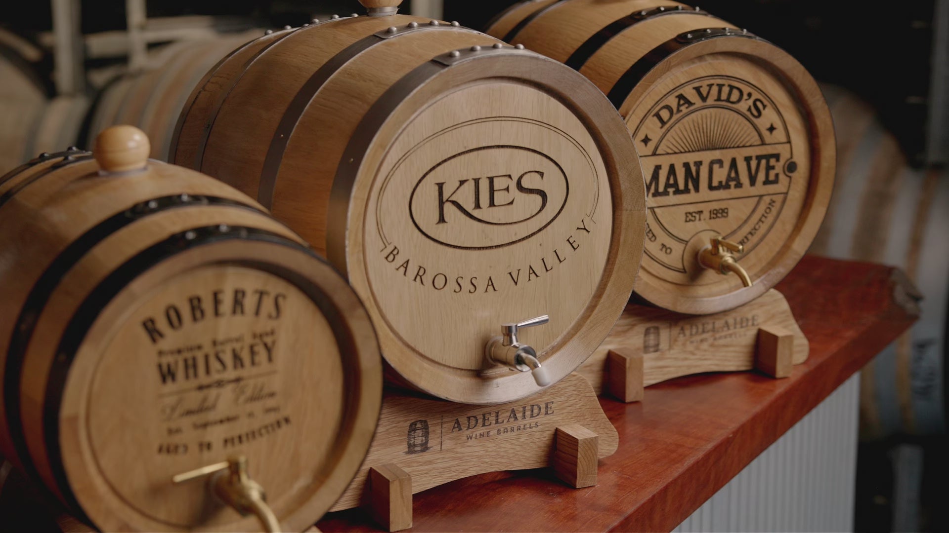 Engraved Oak Barrels – Adelaide Wine Barrels